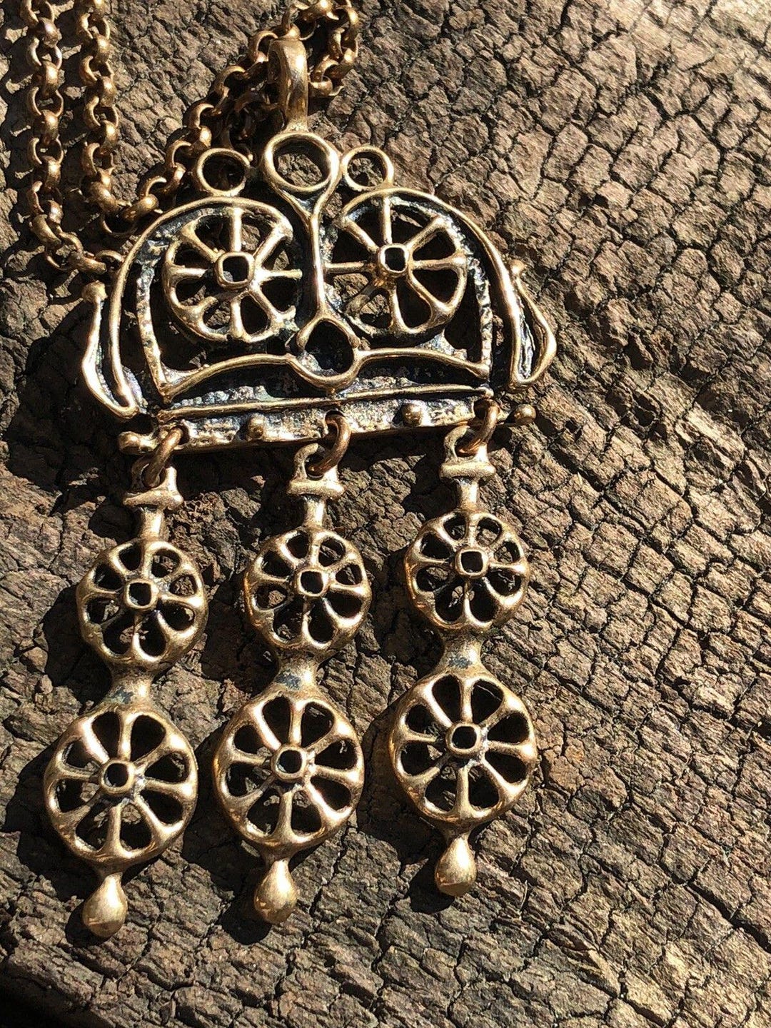Unn Tangerud Uni David Andersen Bronze Necklace Norway Norwegian Vtg ...
