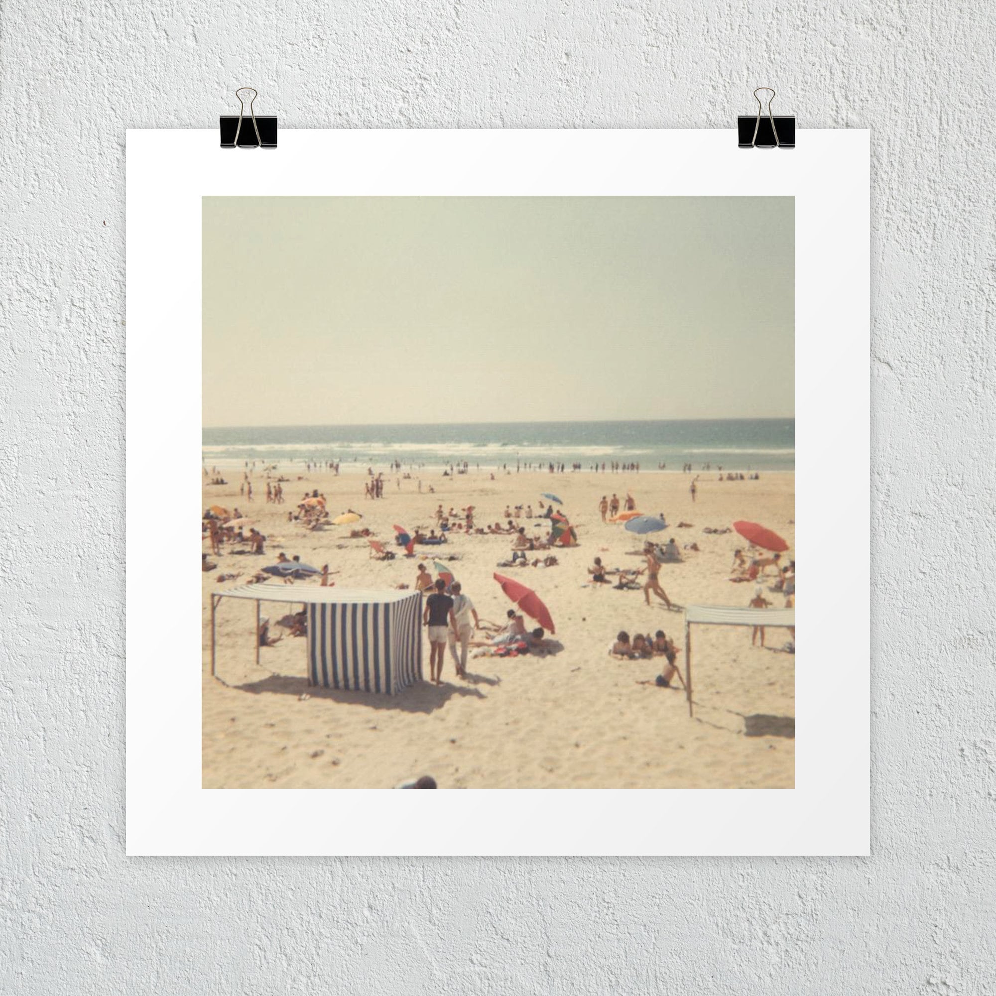 Vintage Photo Print of Beach, Beach Wall Art, Vintage Beach Art ...