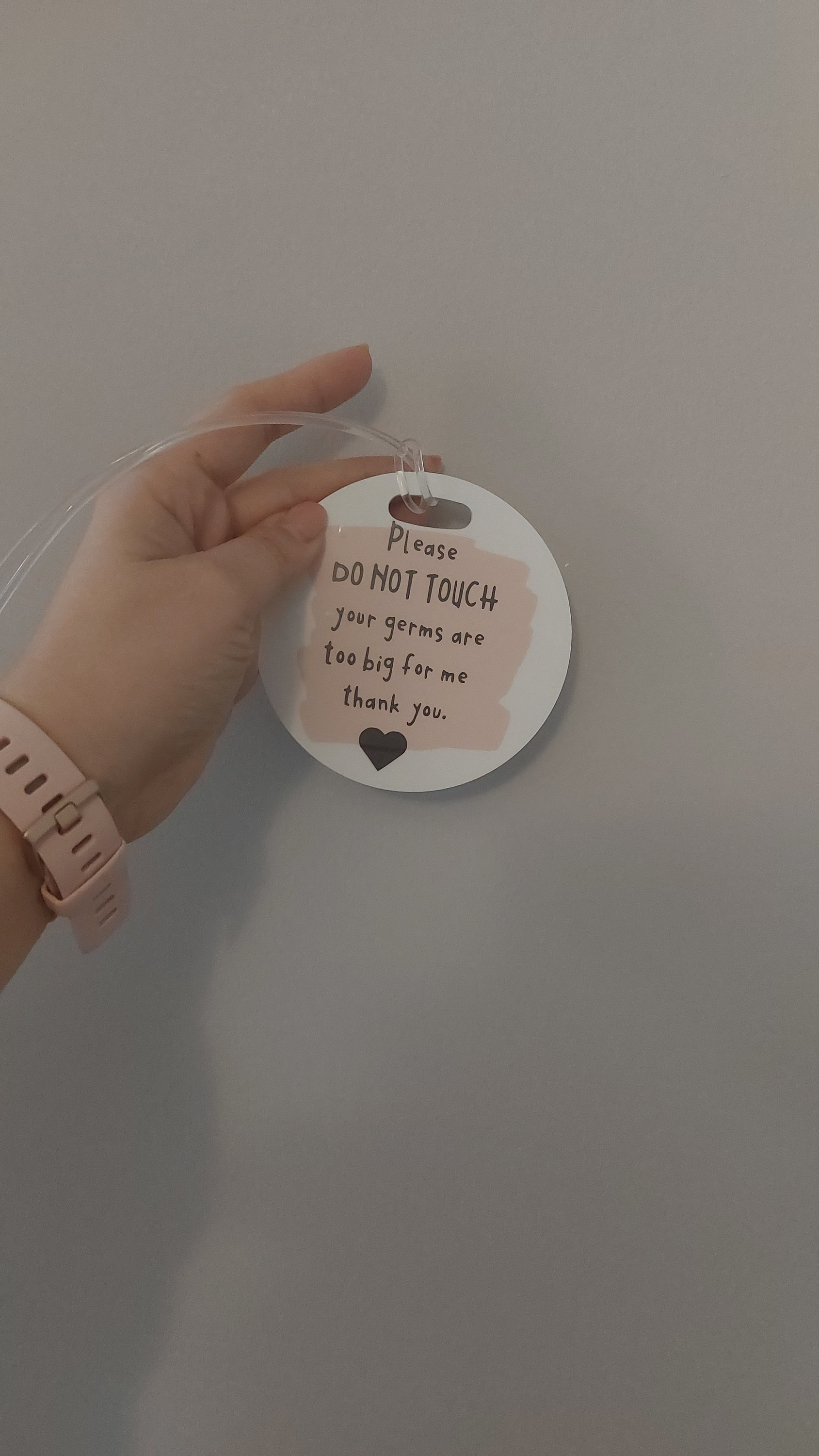 Pram Tag: Please Do Not Touch Sign Keep Germs Away - Etsy