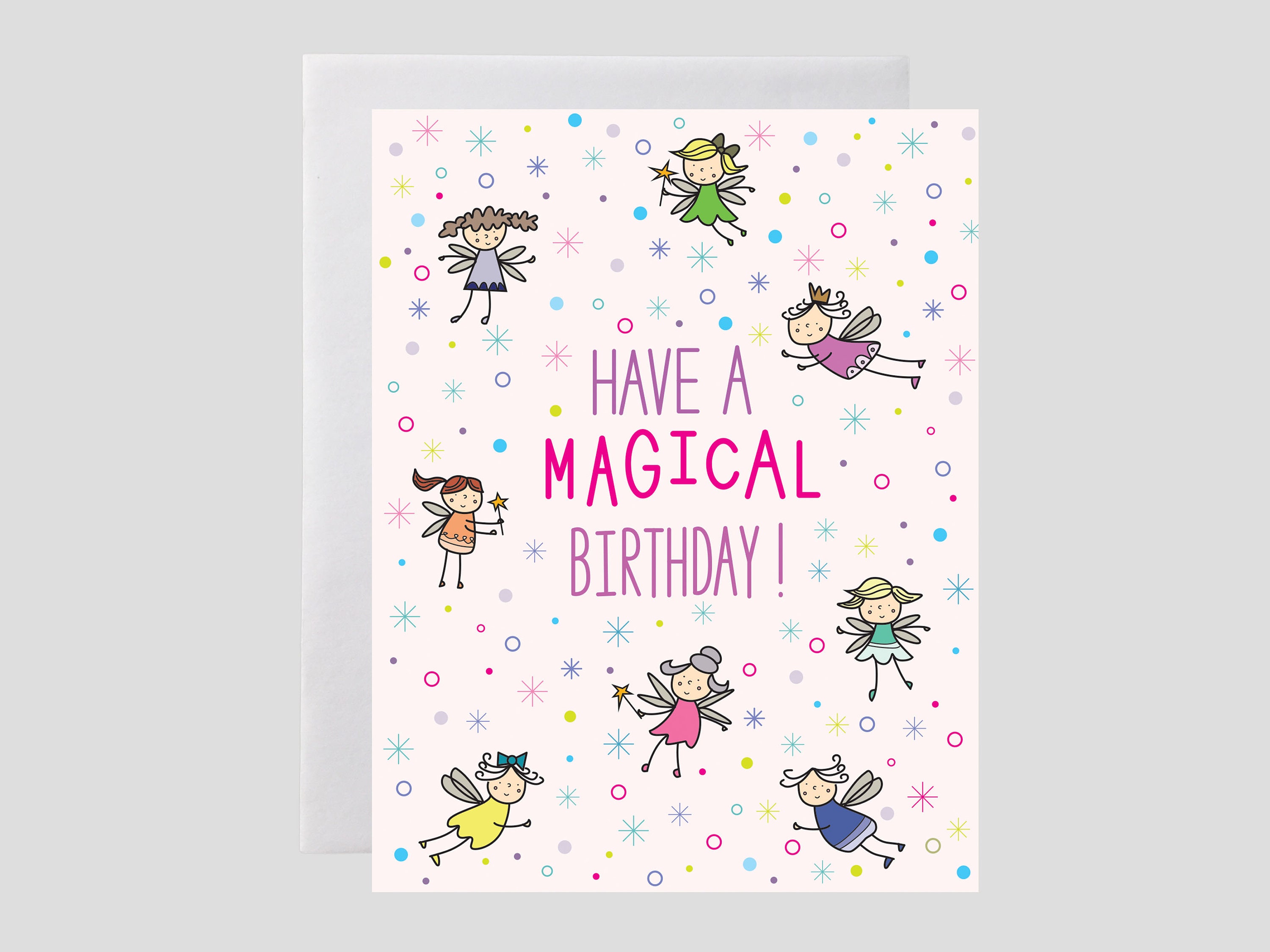 Fairy Birthday Card Magic Kids Birthday Girl's - Etsy New Zealand