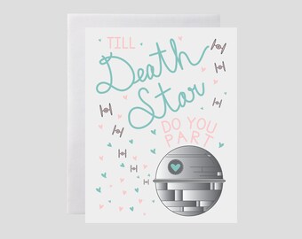 Death Star Card - Etsy