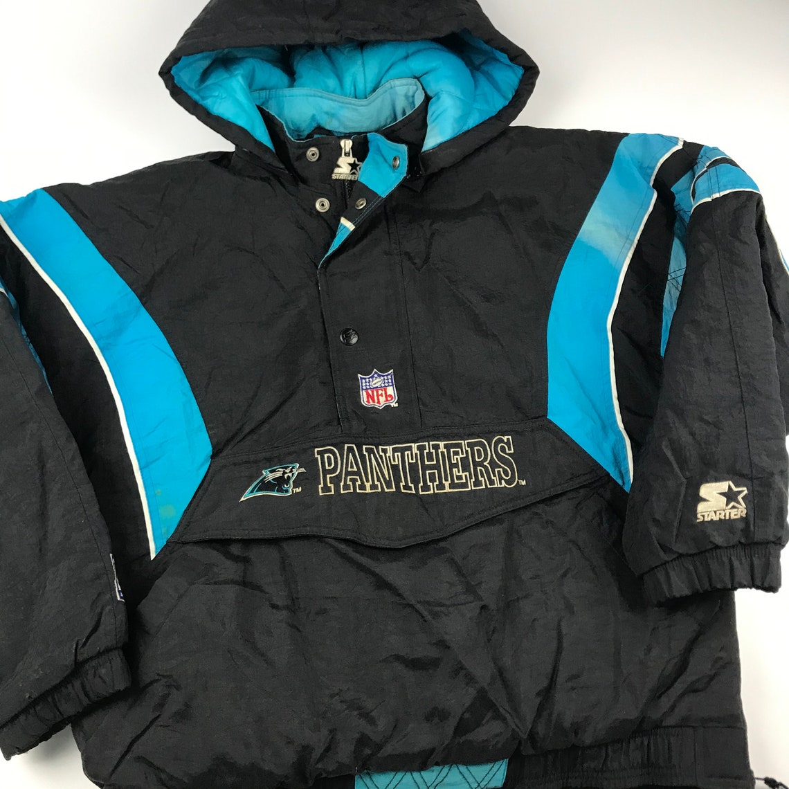 Vintage 90s Starter NFL Carolina Panthers Puffer Jacket | Etsy