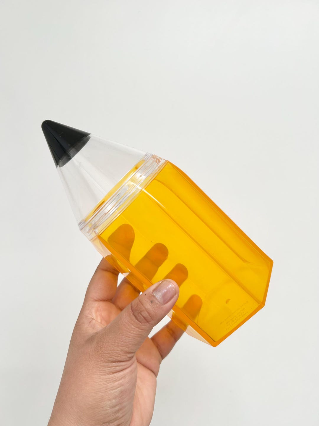 Modern Plastic Yellow Pencil Shaped Storage Container - Etsy