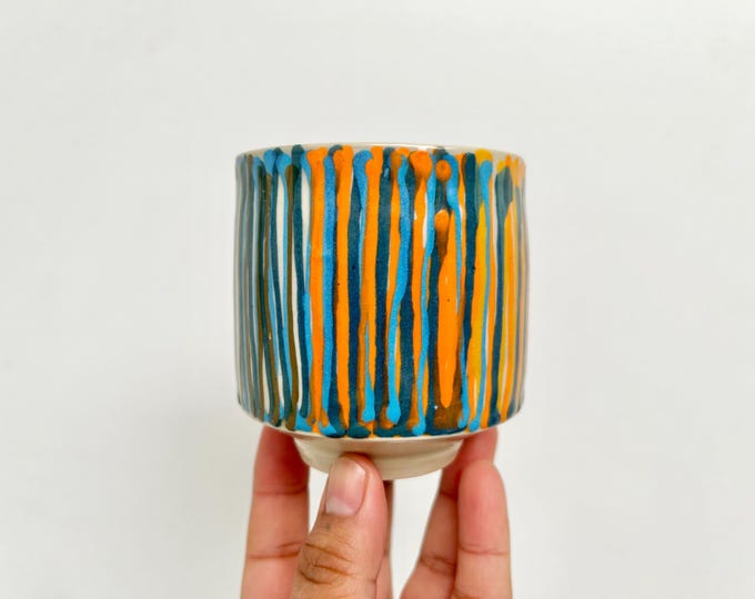 Modern Tom Budzak Porcelain Drip Cup - Etsy