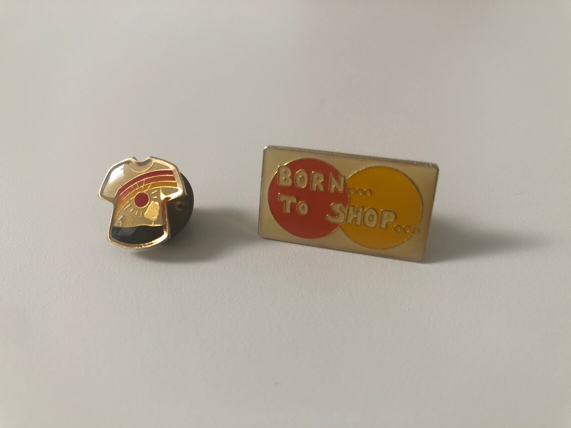 Vintage T-shirt Enamel Lapel Pin - Etsy
