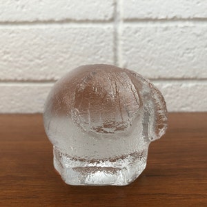 Vintage Pukeberg Glass Elephant Figurine / Paperweight (sweden) - Etsy