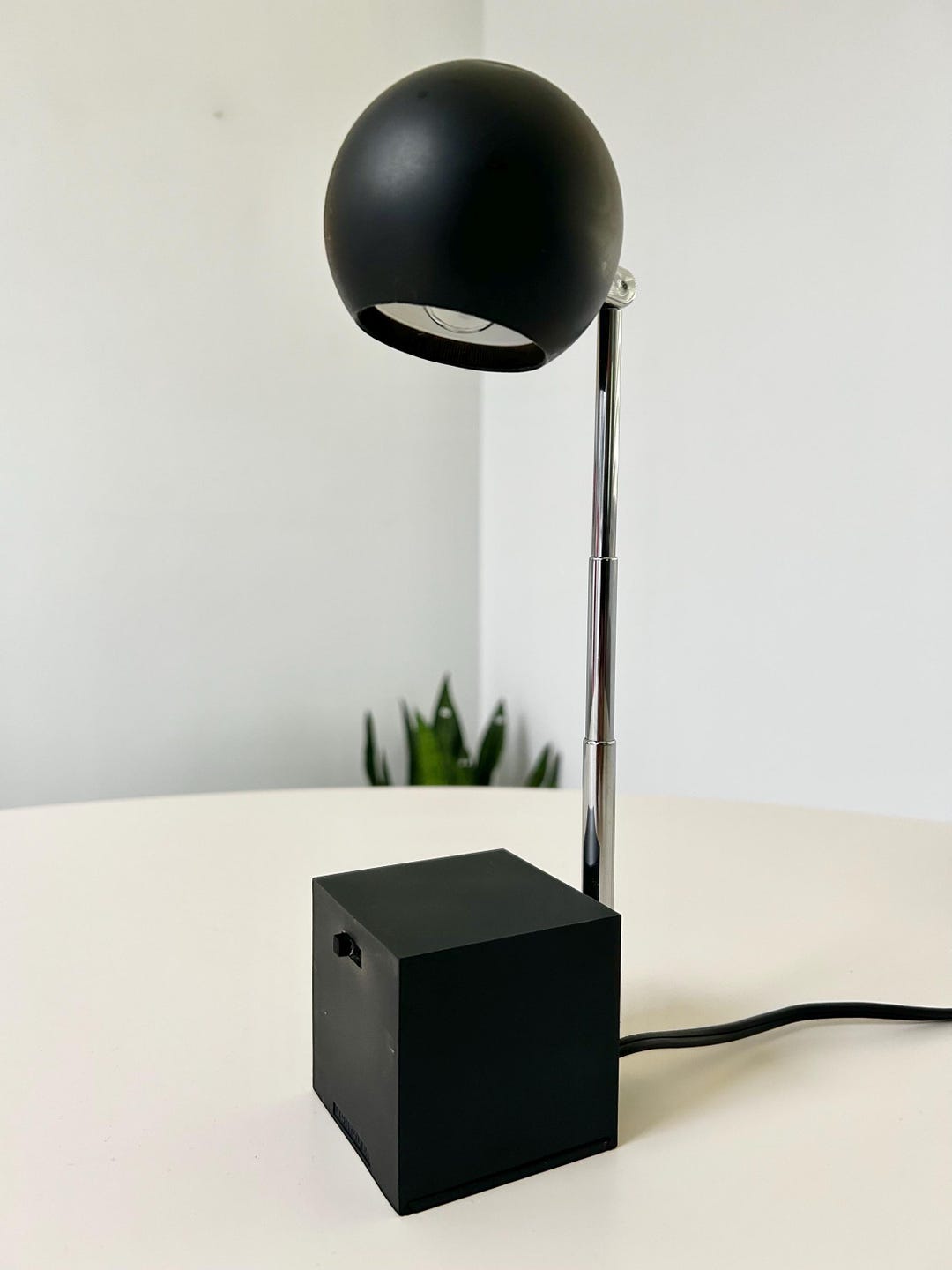 On Hold - Vintage Black Lightolier Michael Lax “lytegem” Eyeball Desk ...