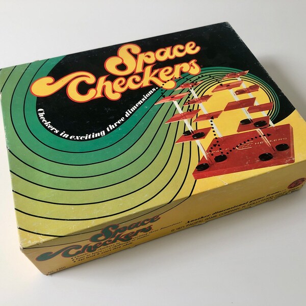 Checkers Board Game - Etsy