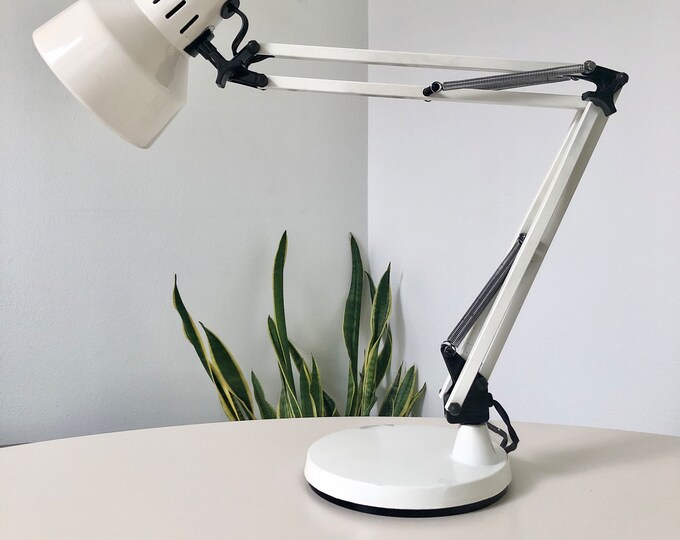 Vintage Electrix White Adjustable “pixar” Style Task Lamp - Etsy