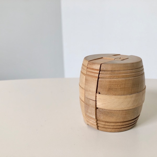 Wooden Barrel Puzzle - Etsy