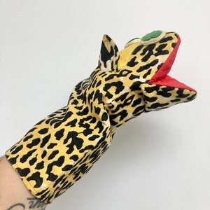 Vintage Handmade Cheetah Hand Puppet - Etsy