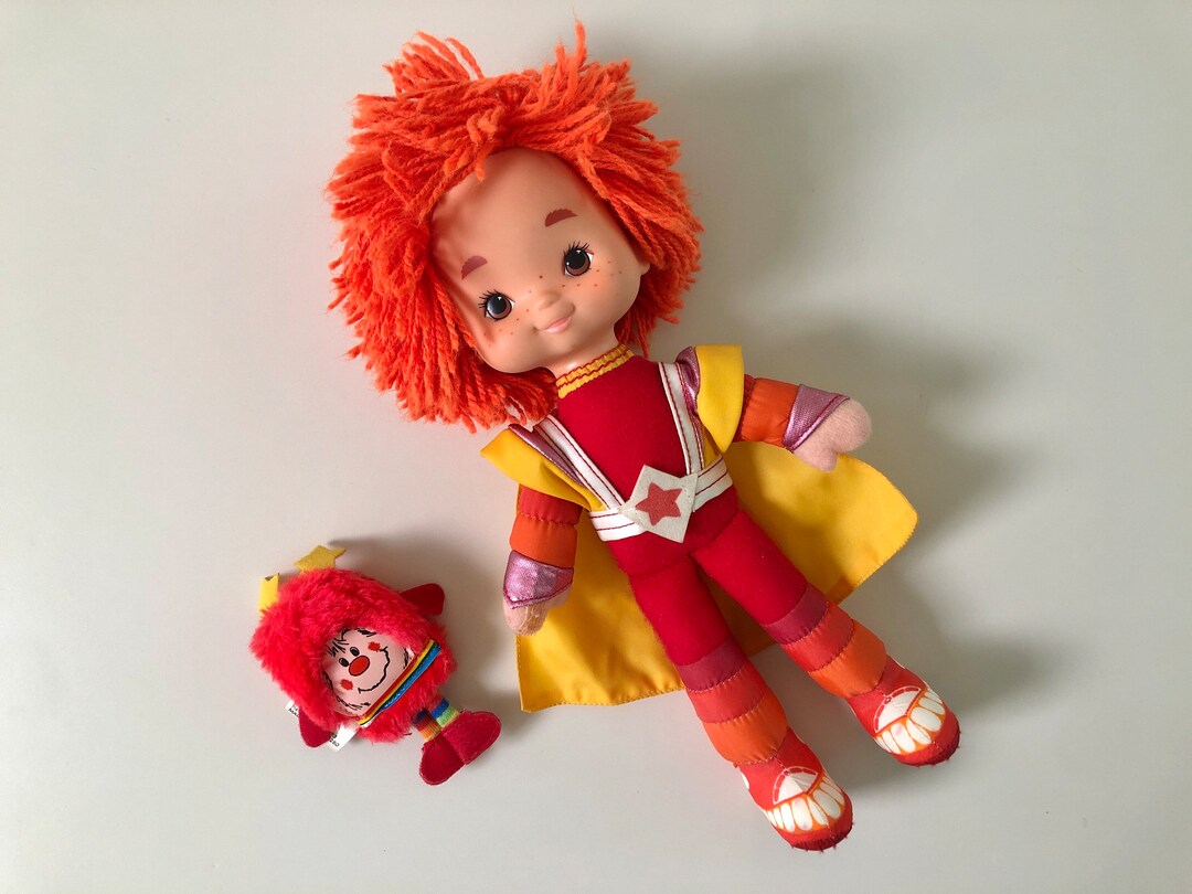 Vintage Rainbow Brite red Butler and Romeo Sprite Doll - Etsy