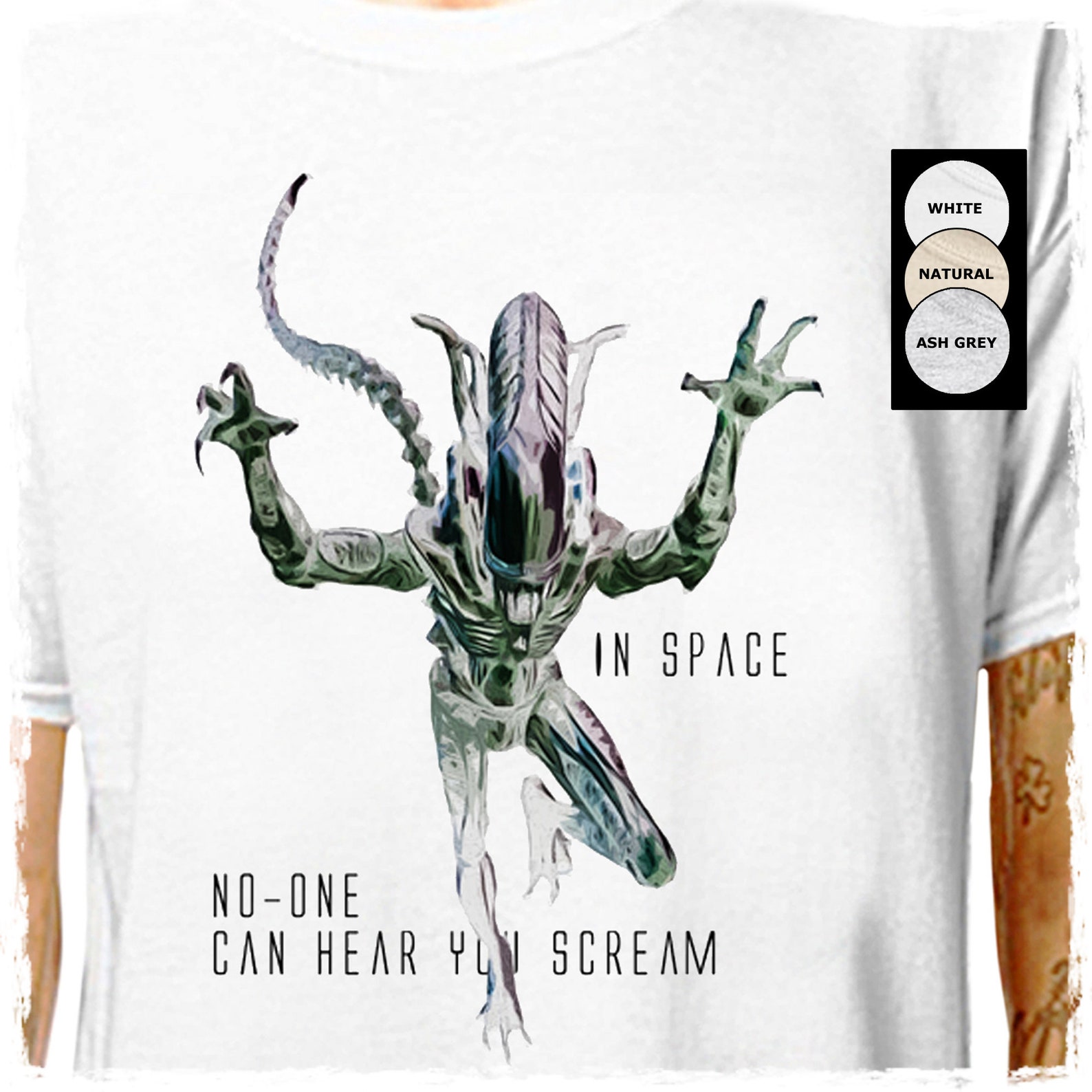 Alien Xenomorph .. 100% Cotton T-shirt Space Monster Cult - Etsy