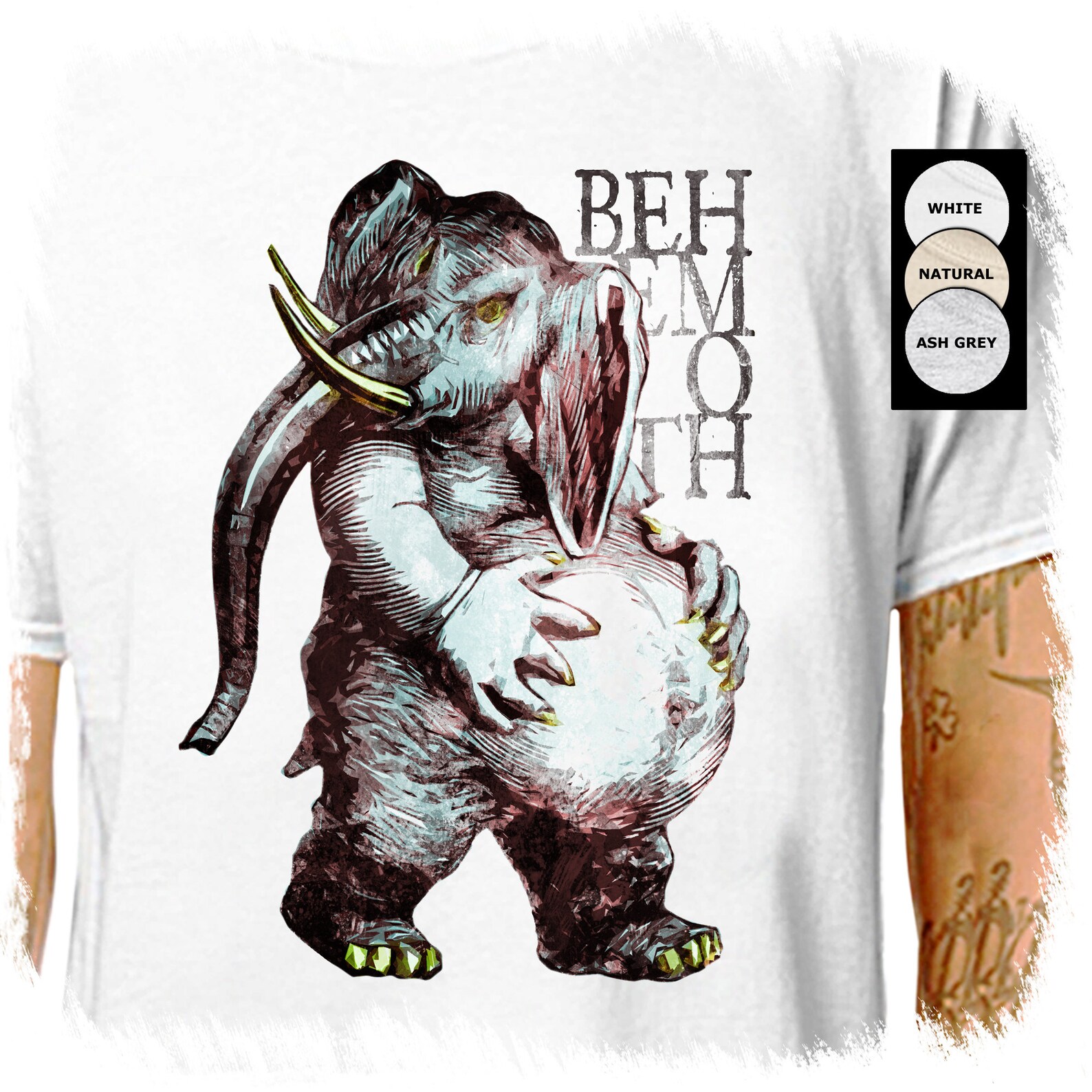 Behemoth Demon of Hell.. 100% Cotton T-Shirt occult | Etsy