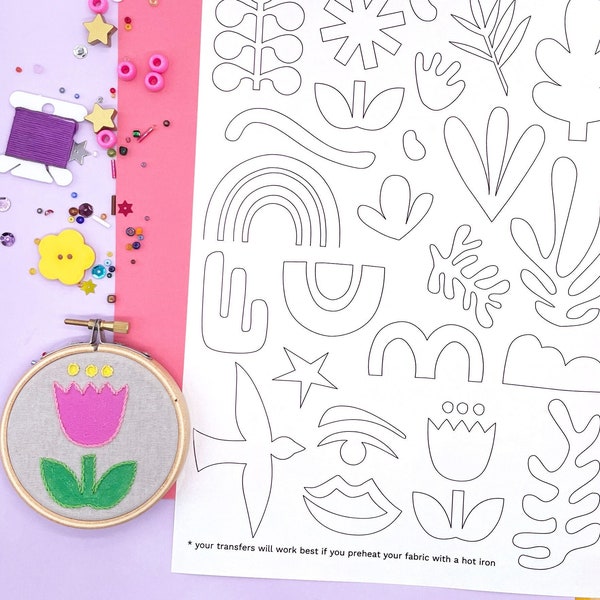 Iron on Shapes - Etsy