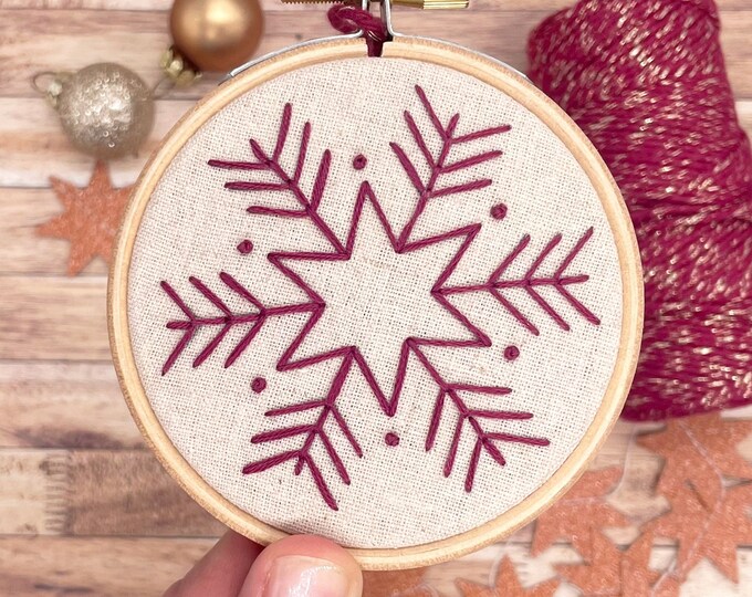 Christmas Light: Festive Embroidery Kit. Simple Christmas Tree Design ...