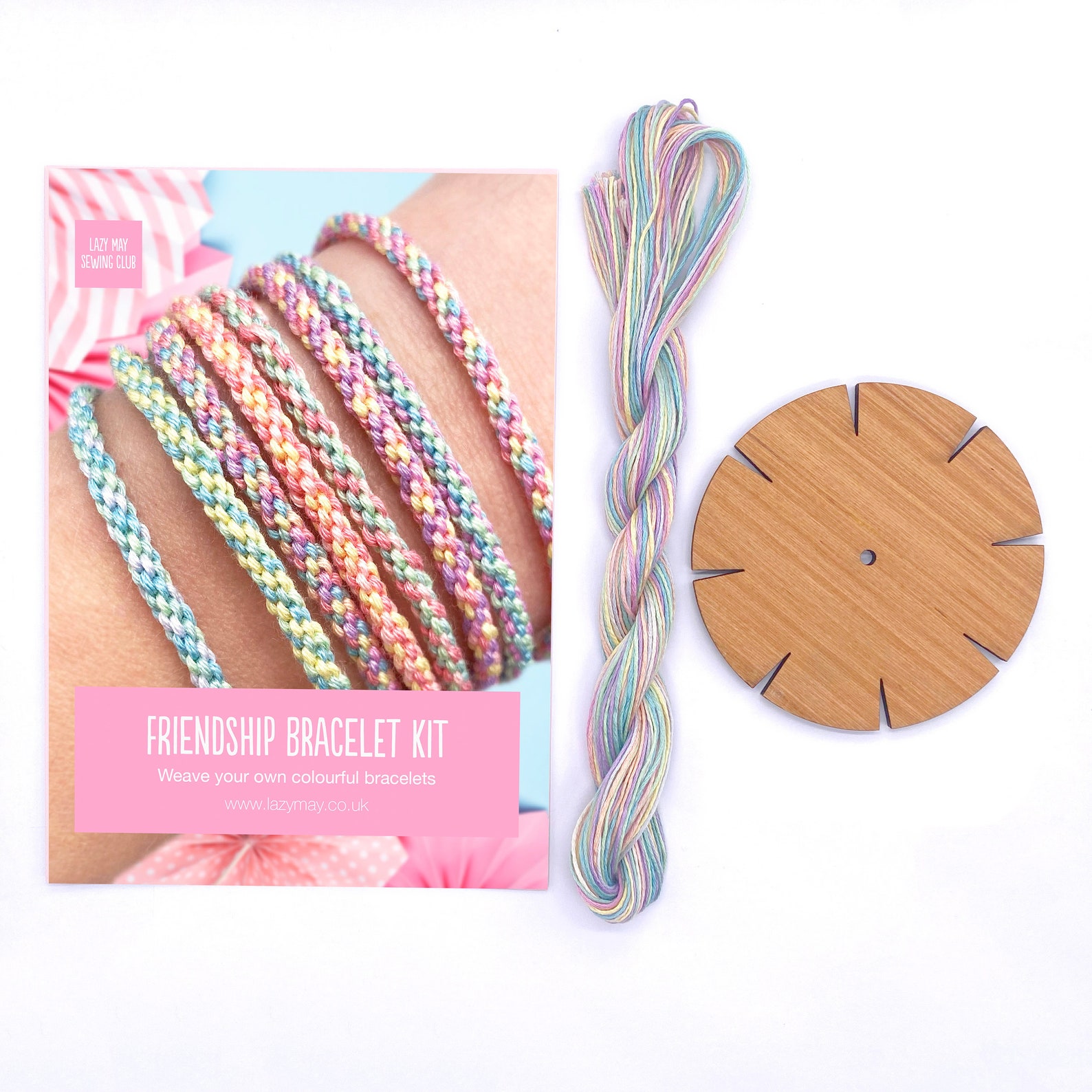 Friendship Bracelet Making Kit: Pastel Woven Bracelets, Easy DIY Craft ...