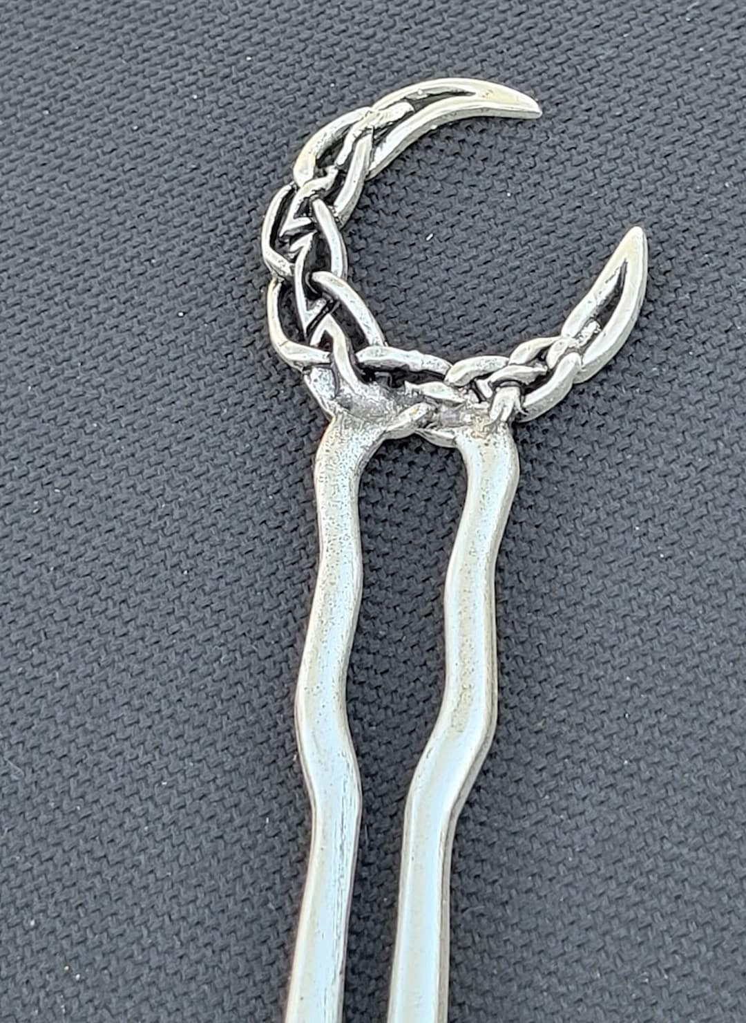 Celtic Knot Moon Hair Fork - Etsy