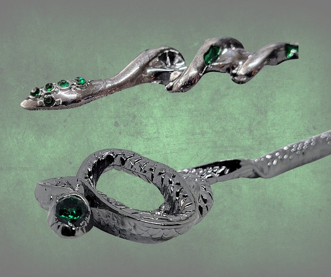 Green Gem Serpent Hair Stick Collection - Etsy