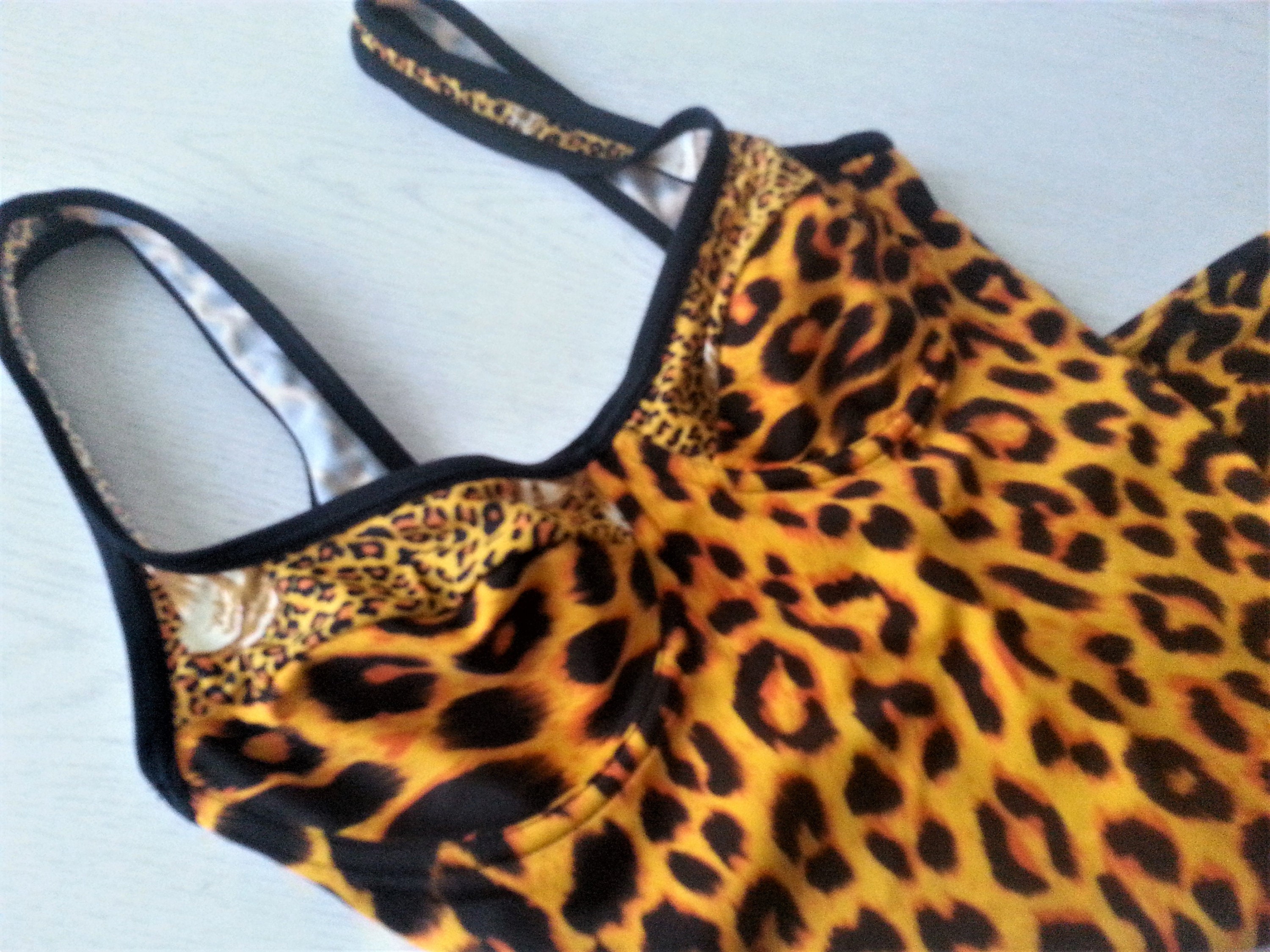 Vintage Leopard Print Suit One Piece Swimsuit Animal Print - Etsy