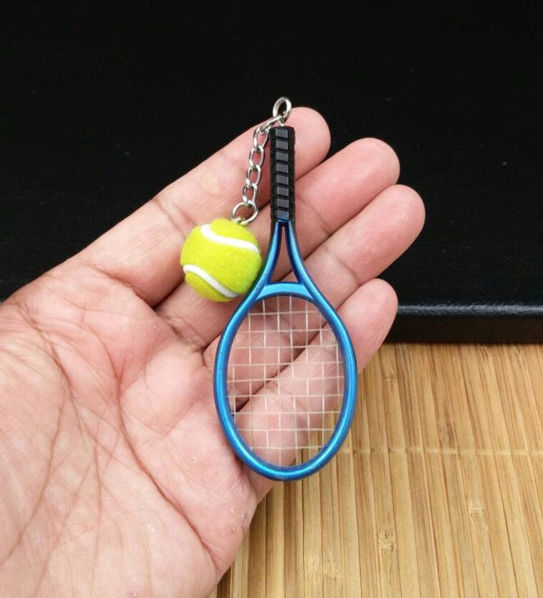 Tennis Racket Charm Tennis Ball Racket Pendant Tennis Game Enthusiast ...
