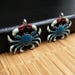 2 Blue Crab Charms Silver Blue Enamel Crab Pendants Crab Lover's ...