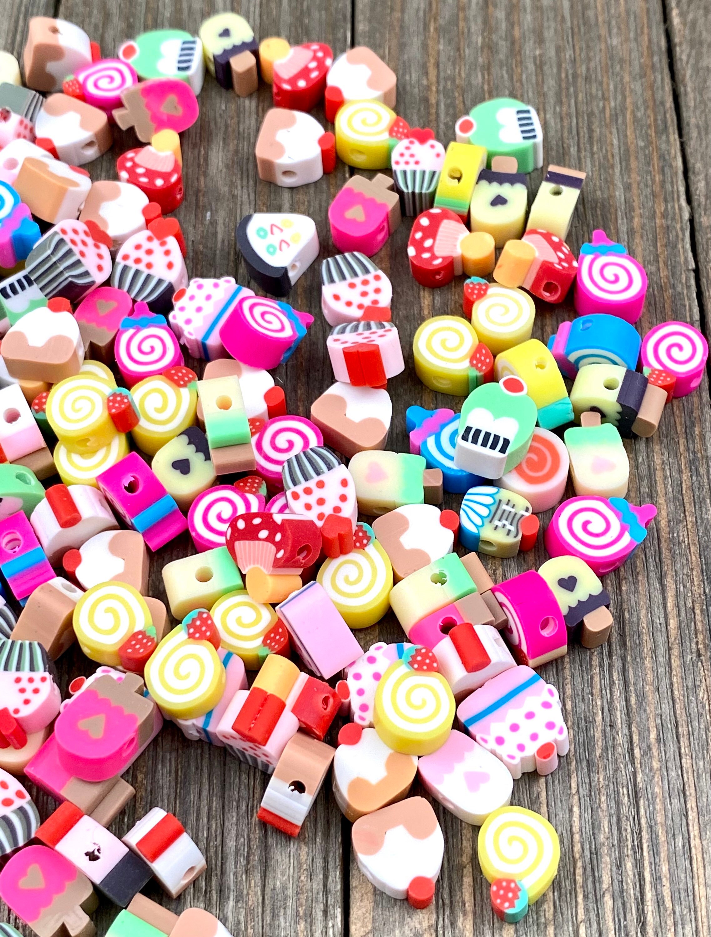 Polymer Clay Beads Ice Creams Candy Pastries Cup Cakes Sweets - Etsy