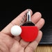 Table Tennis Racket Ball Miniature Charm Ping Pong Game Lover's Pendant ...