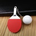 Table Tennis Racket Ball Miniature Charm Ping Pong Game Lover's Pendant ...