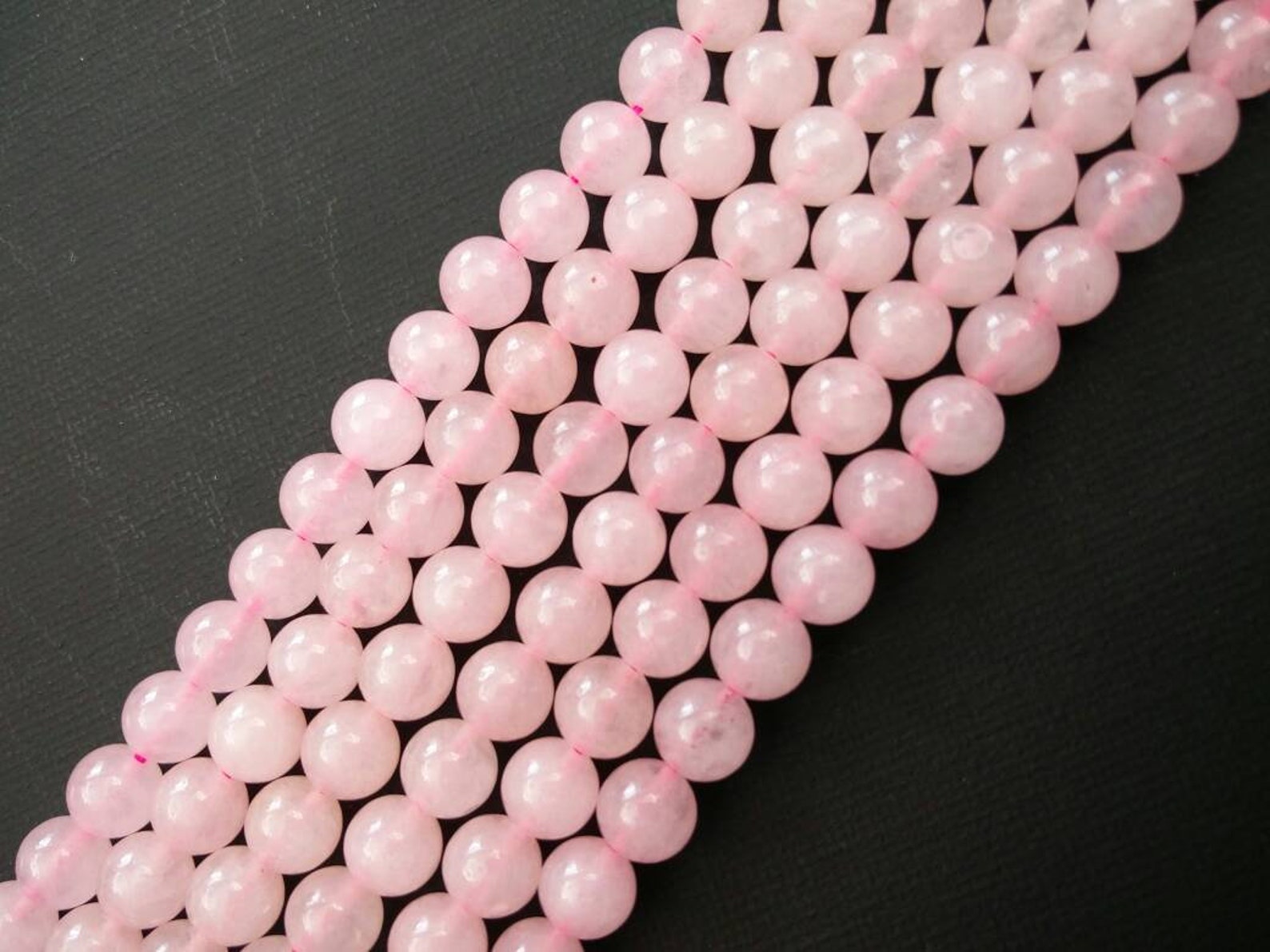 Pink Rose Quartz Beads 4/6/8/10/12/14 Mm Round Gemstones Yoga Mala ...