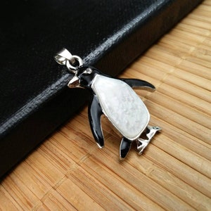 Penguin Charm Elegant Bird Enamel Pendant Penguin Lover's | Etsy