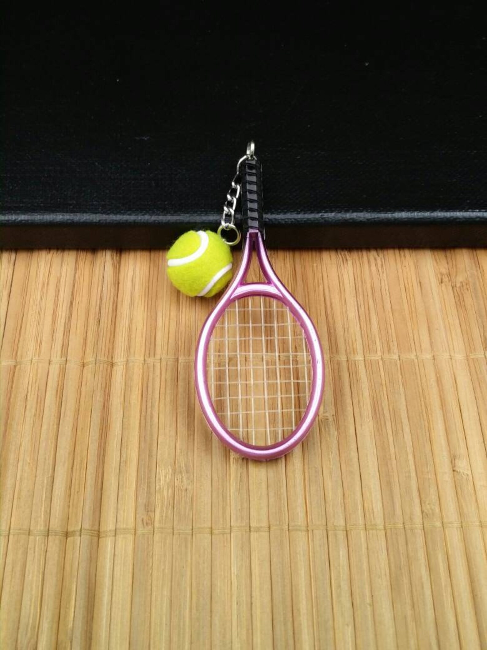 Tennis Ball Racket Pendant Tennis Game Enthusiast Miniature - Etsy