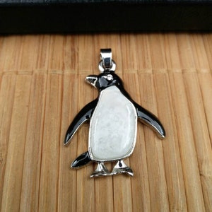 Penguin Charm Elegant Bird Enamel Pendant Penguin Lover's | Etsy