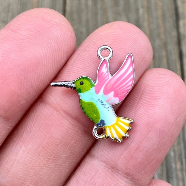 Hummingbird Charms - Etsy
