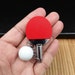 Table Tennis Racket Ball Miniature Charm Ping Pong Game - Etsy