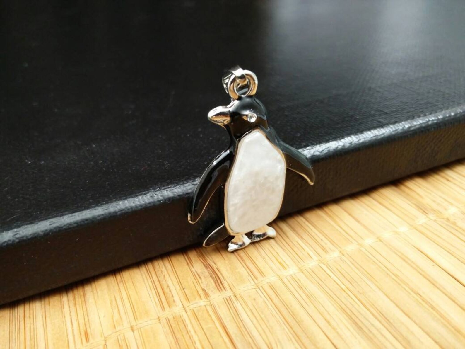 Penguin Charm Elegant Bird Enamel Pendant Penguin Lover's - Etsy