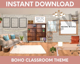 Digital Classroom Background Add Your Own Bitmoji Instant - Etsy