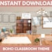 Boho Classroom Theme Background | Instant Download | Use With Google ...