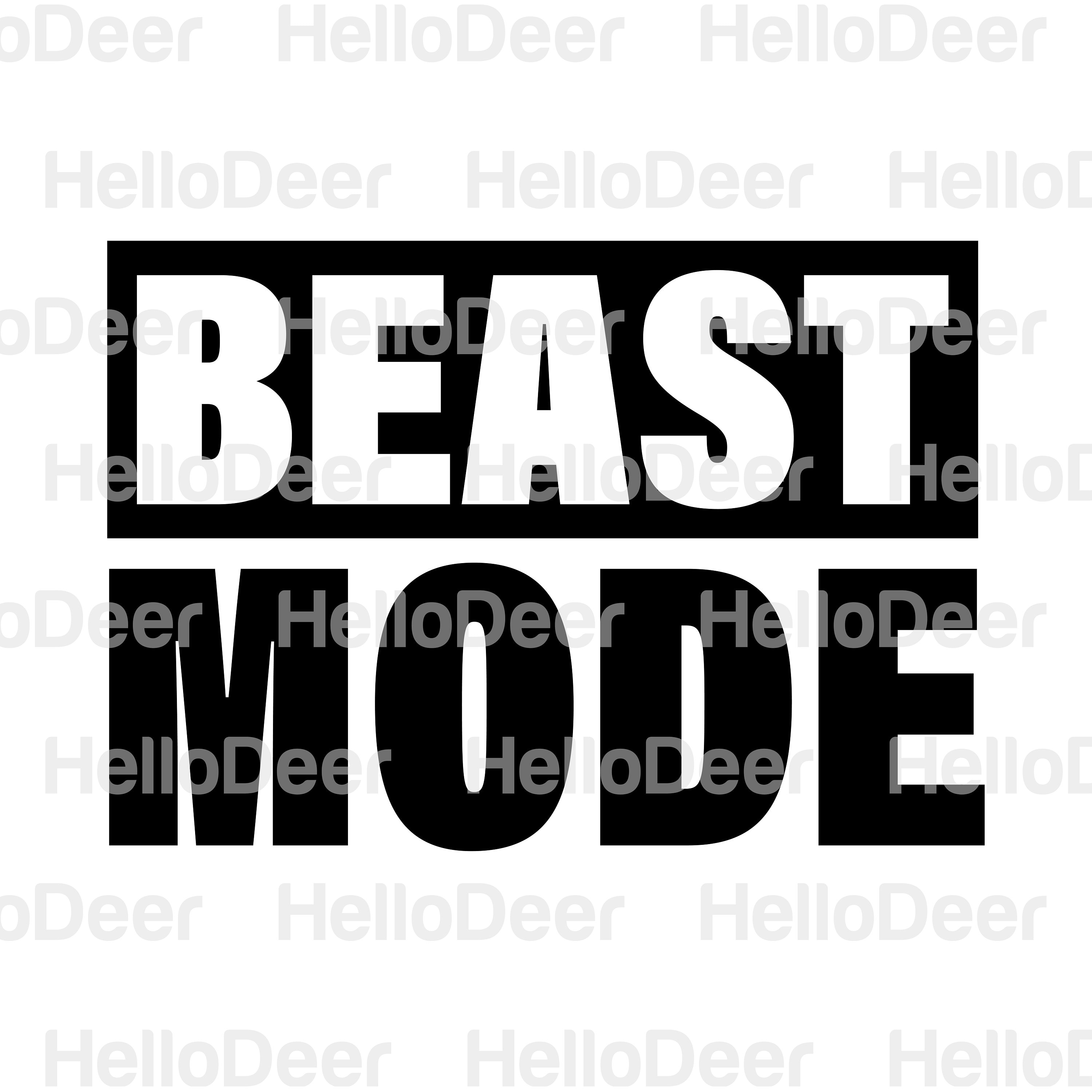 Beast Mode SVG PNG Digital File for Cricut, Silhouette - Etsy