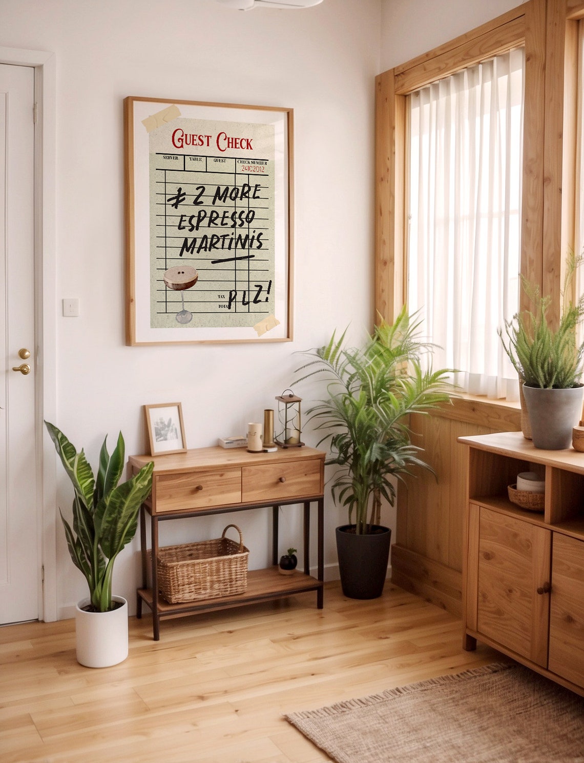 Guest Check Prints Trendy Receipt Guest Check Wall Art Retro Wall Art ...