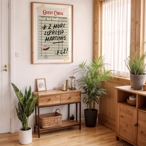 Guest Check Prints Trendy Receipt Guest Check Wall Art Retro Wall Art Retro Guest Check Espresso ...