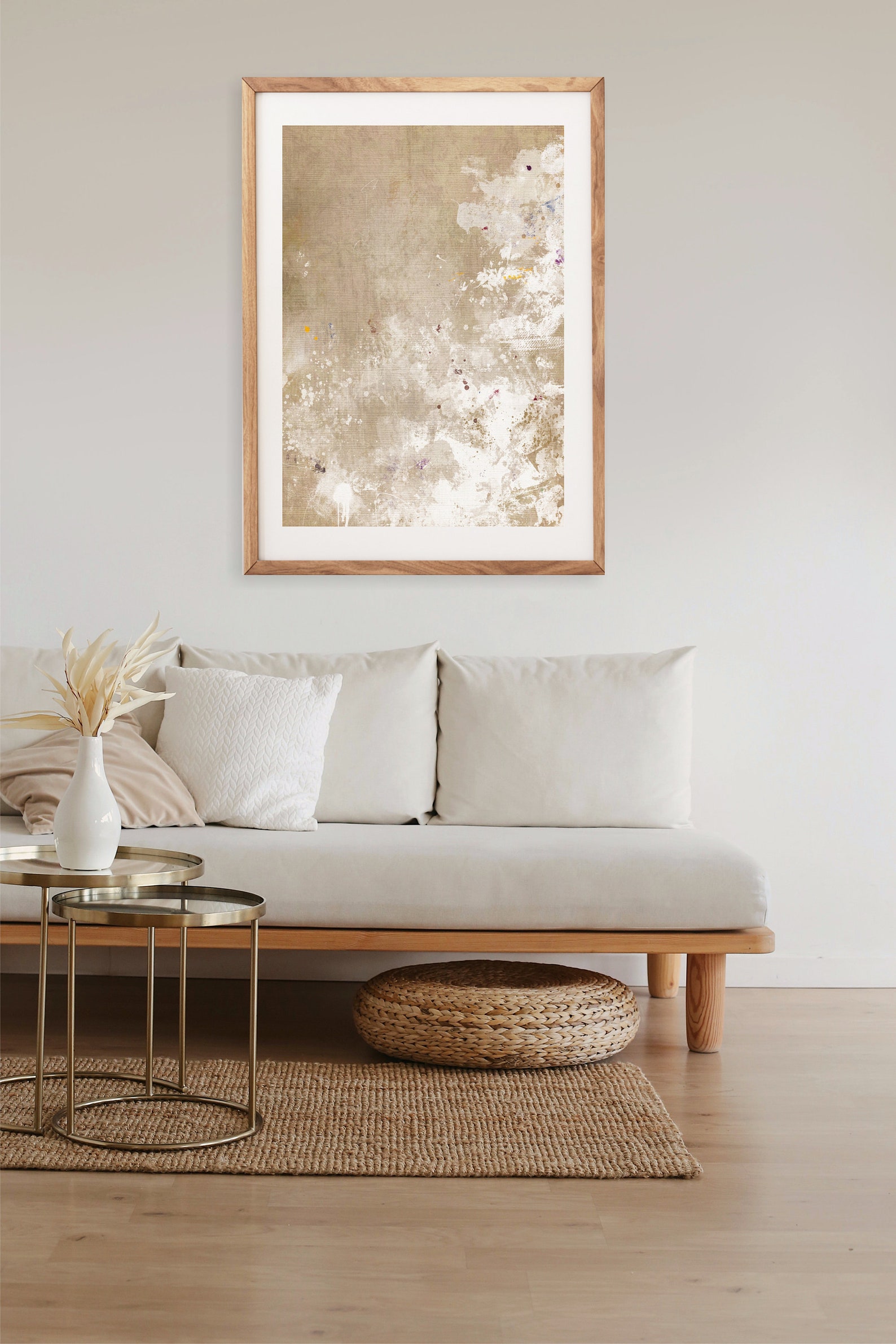 Printable Abstract Art Print Wabi Sabi Wall Art Neutral - Etsy