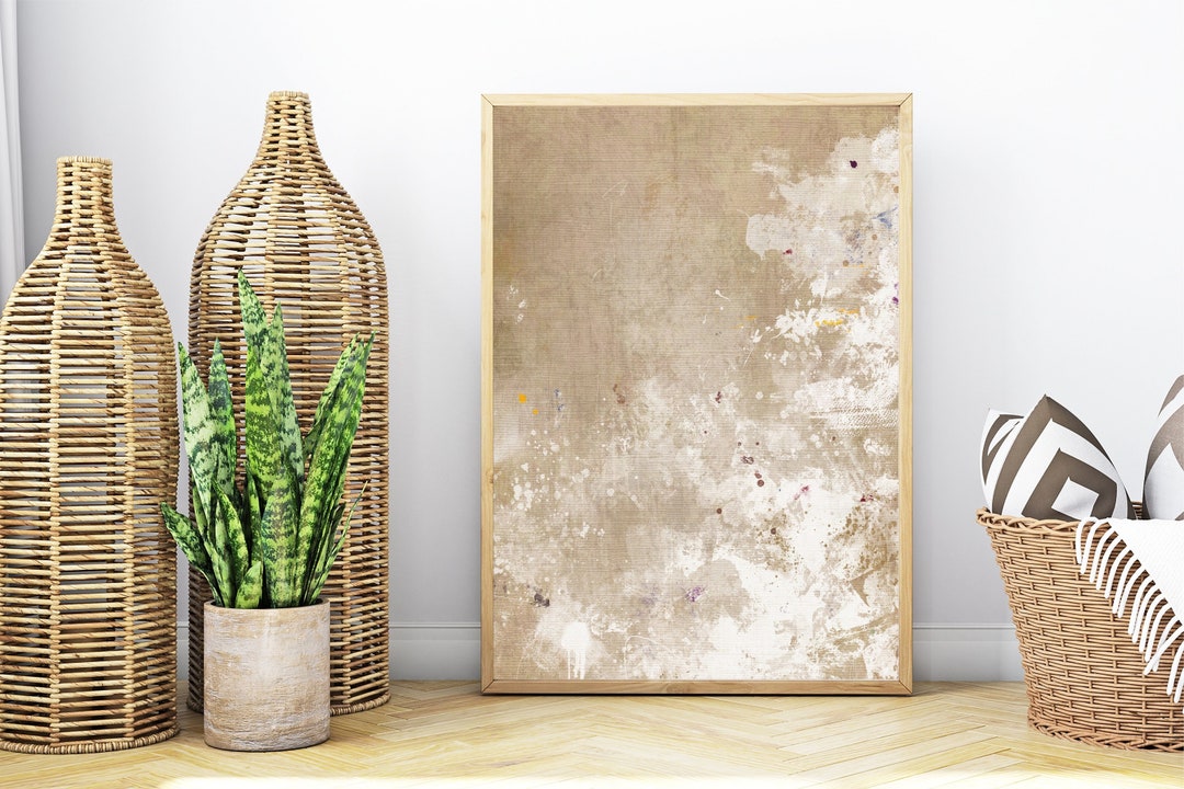 Printable Abstract Art Print Wabi Sabi Wall Art Neutral Japandi Abstract Art Print Beige White ...