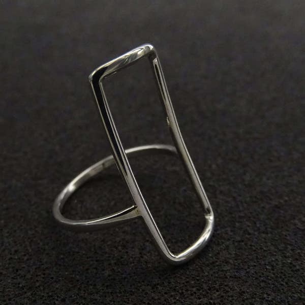 Rectangle Ring - Etsy
