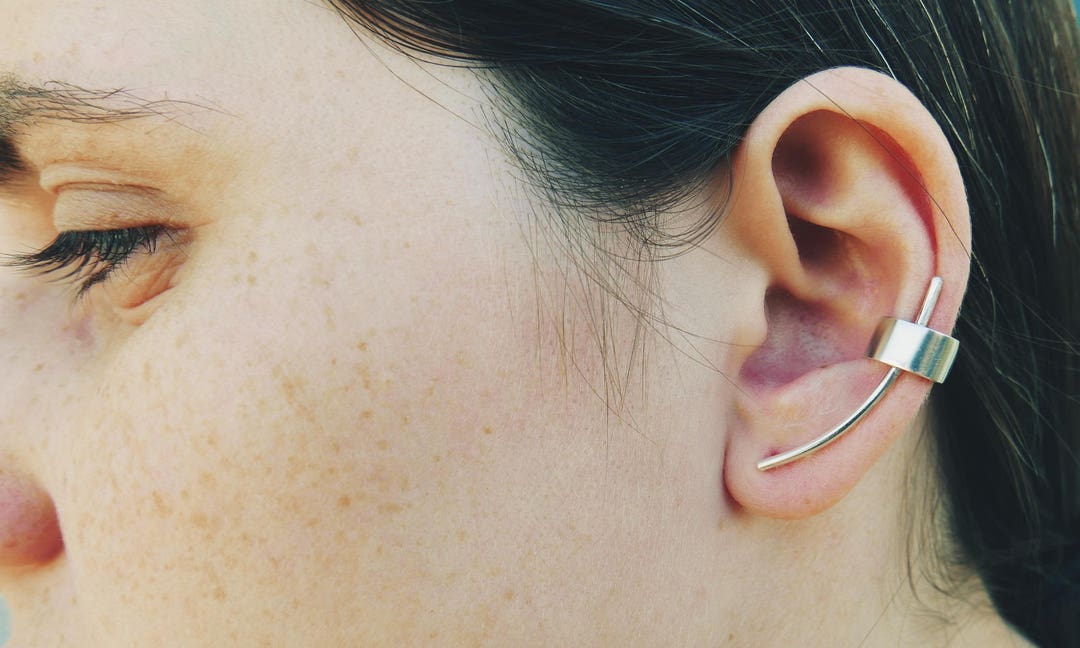 Minimalist Ear Climbers Silver Ear Pin Minimalist Bar - Etsy