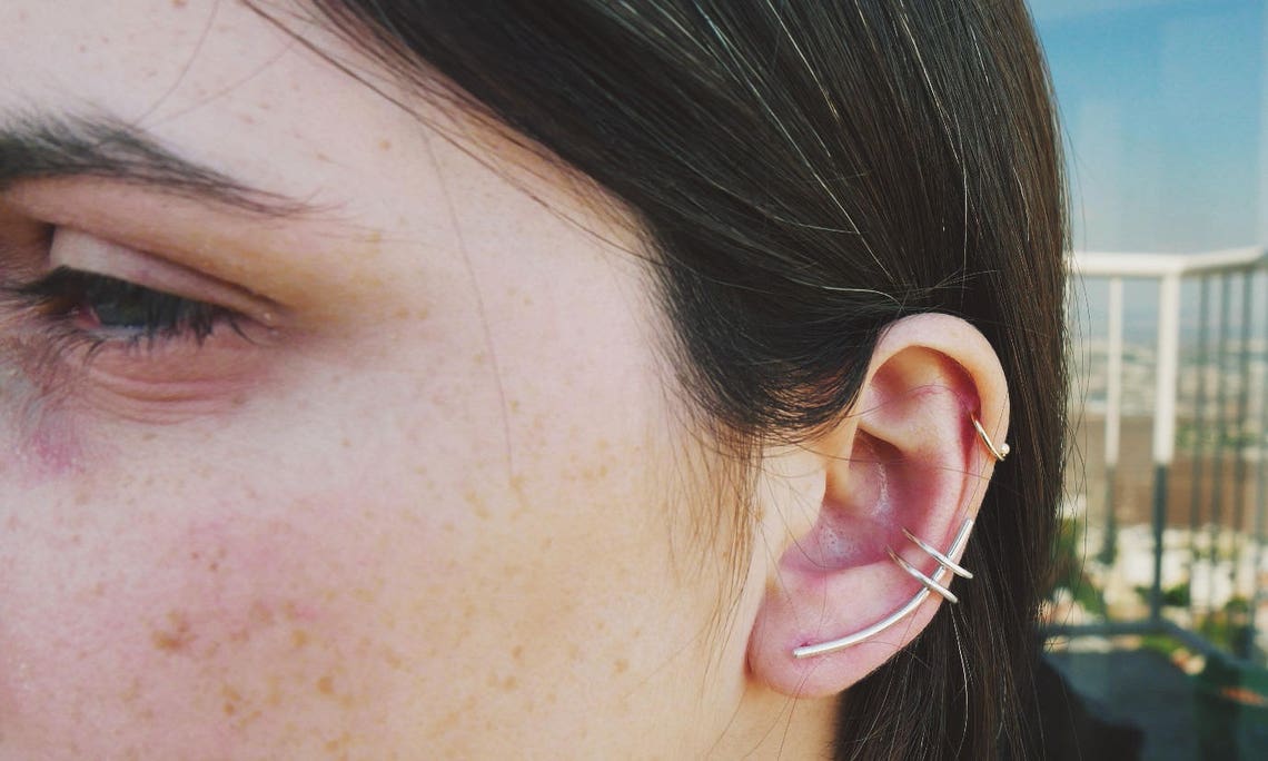 Ear Climber Earrings Ear Cuff Minimalist Ear Climbers - Etsy