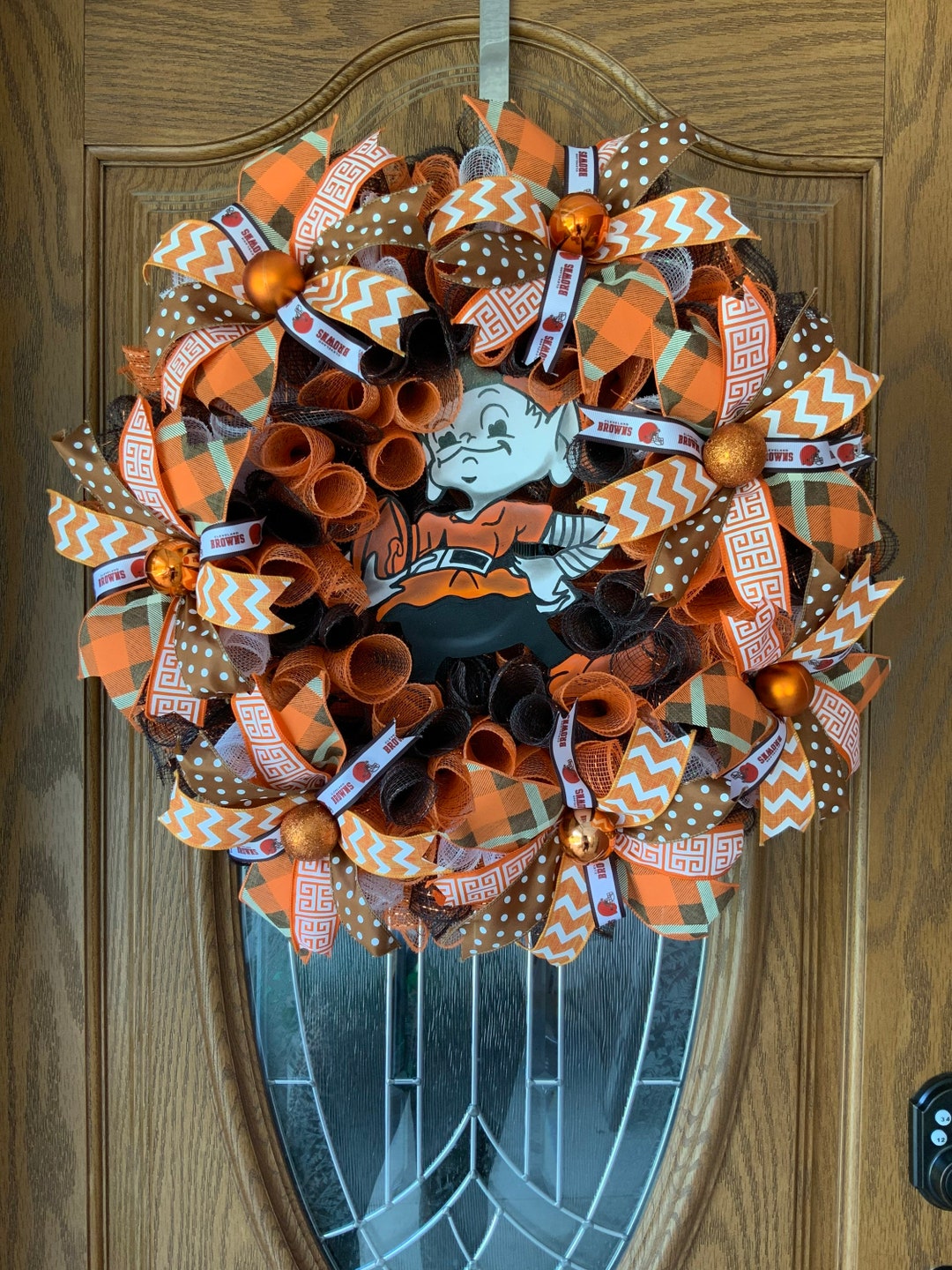 The Orange & Brown, Dawg Pound, Brownie, Football Wreath, Ohio Sports ...