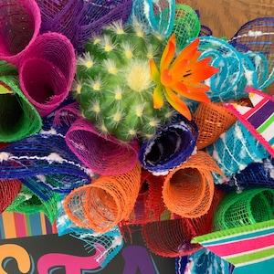 Cinco De Mayo Wreath, Summer Wreath, Festive Wreath, Door Decor, Season ...
