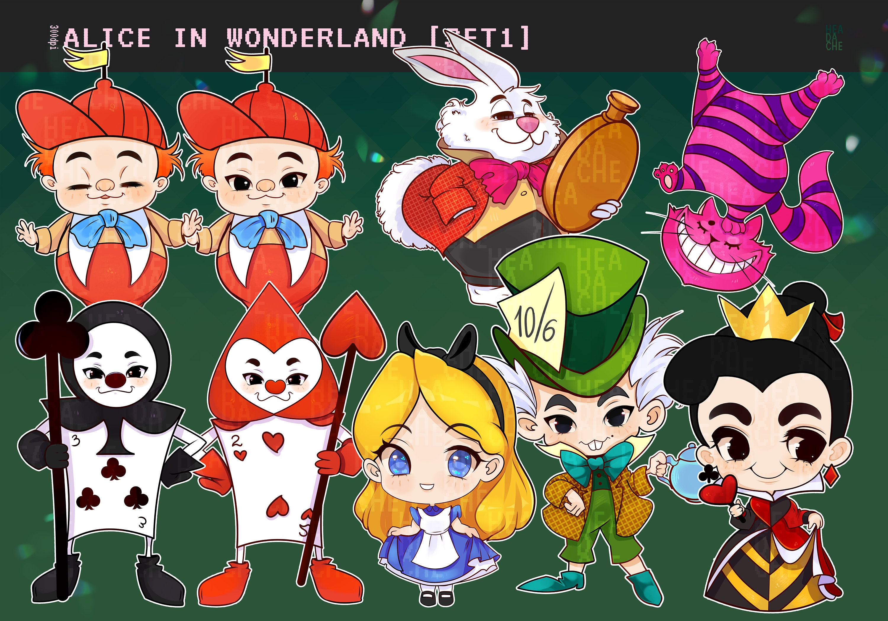 Alice In Wonderland Cartoon Characters