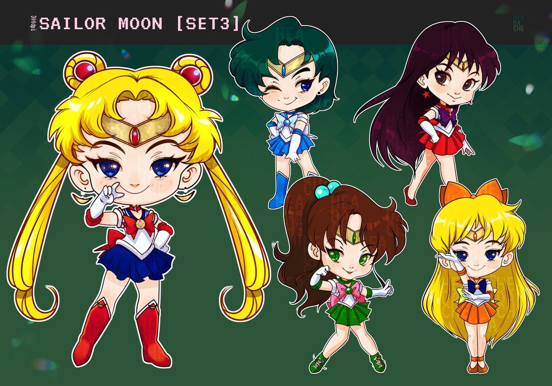 Sailor Moon Characters Chibi With Names